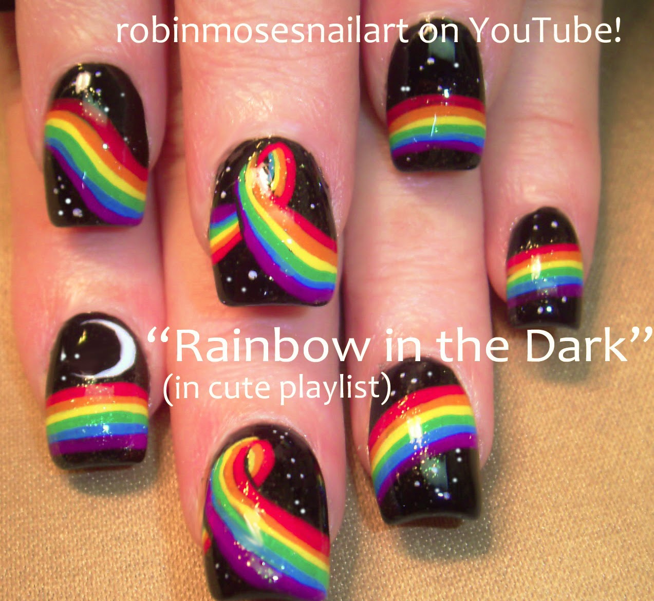Nail Art by Robin Moses: "rainbow nails" "rainbow nail art" "nail art" "colorful nails" "bright ...