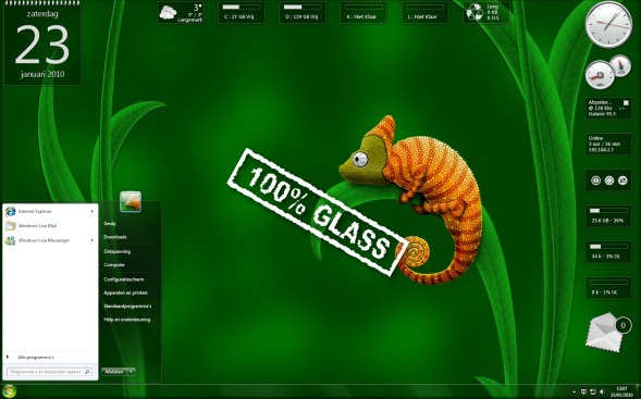 Windows 7 වලට සුපිරි Glass gadget සෙට් එකක් මෙන්න | LowethLK
