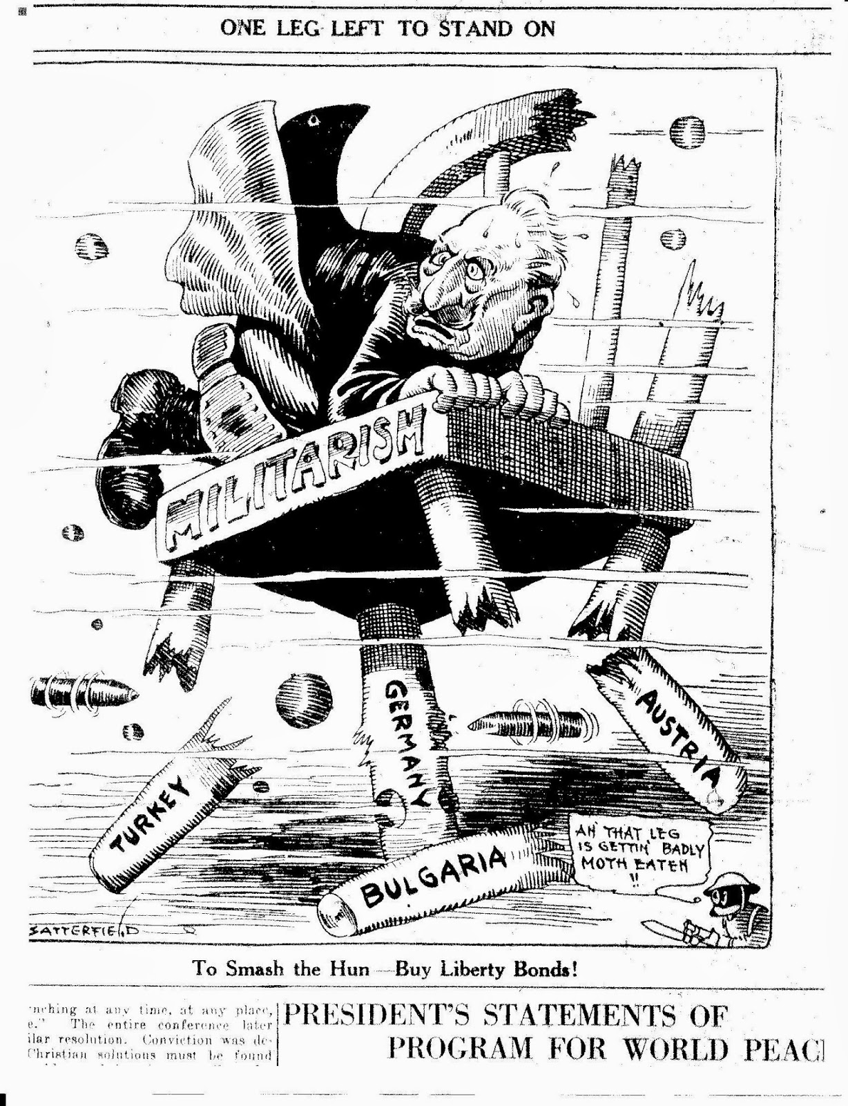 History teacher: things military and artistic: World War One Cartoon Art