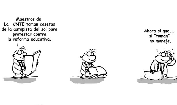 Cartones Politicos: Mexico, no muy bien.