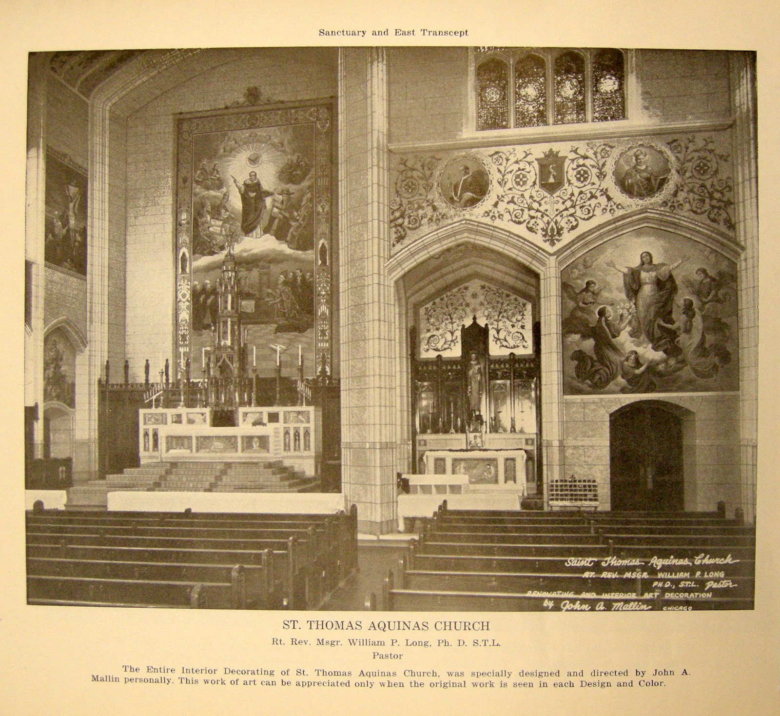 St. Thomas Aquinas Parish, Chicago, Illinois: Photos of 1950s Church ...