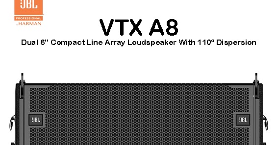 Sound System Line Array: Sound System Line Array JBL VTX A8