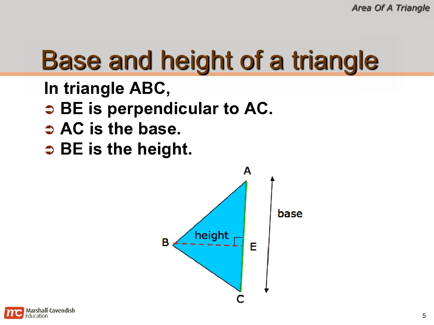 EDP 2013 Primary 6 Fabulous: Math Revision Notes: Area of Triangle