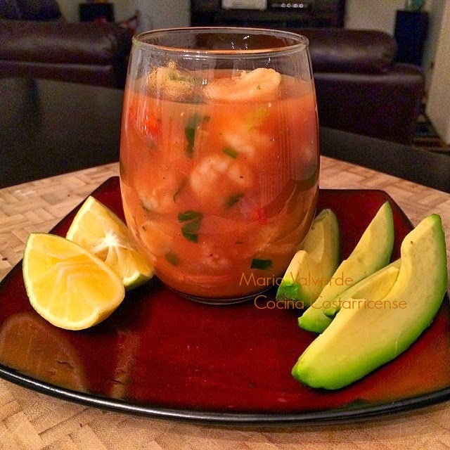 Cocina Costarricense: ceviche rojo de camarón