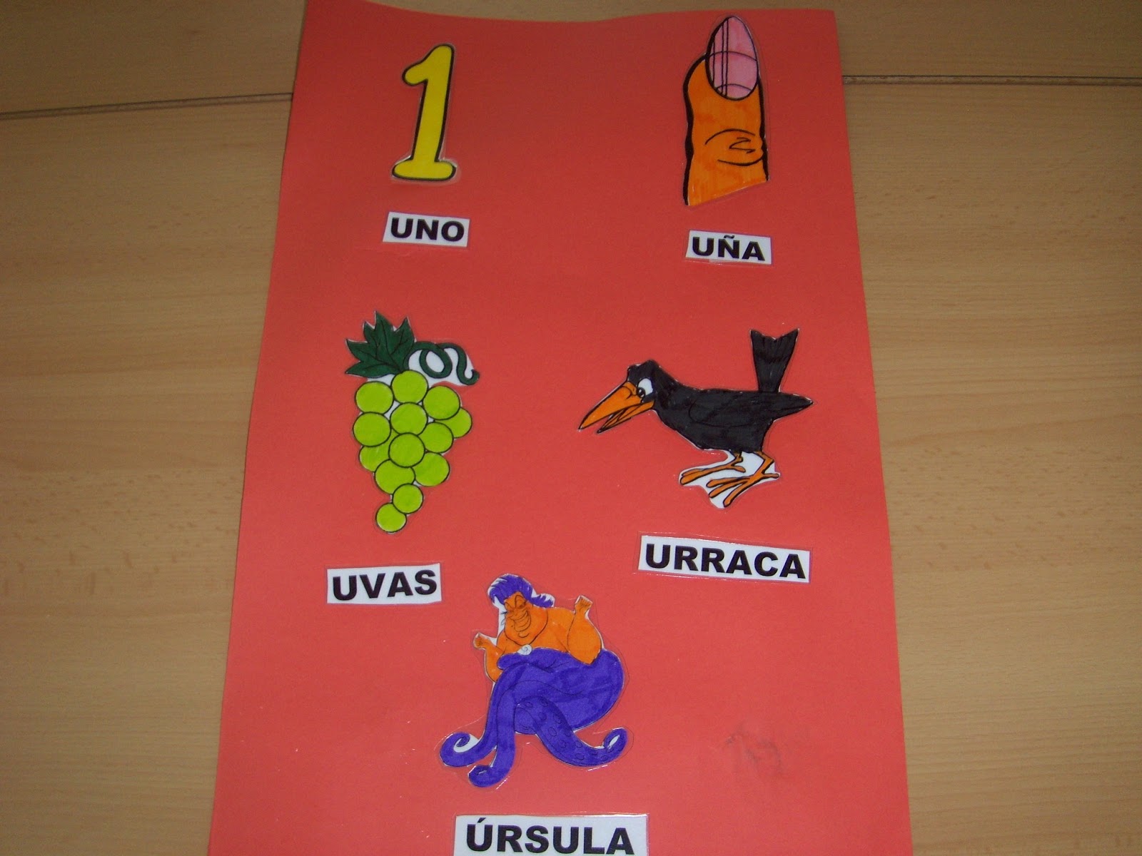 Ya voy al cole de los grandes: LETRA U