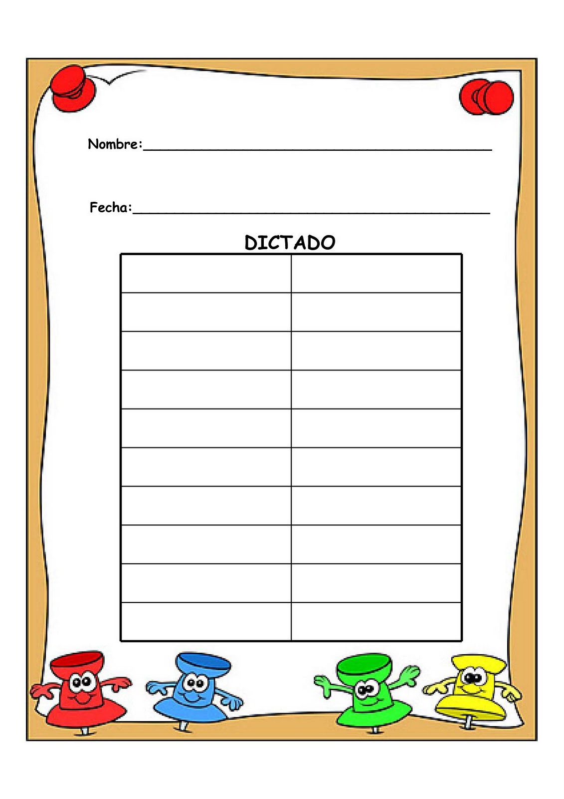 .: DICTADOS DE PALABRAS