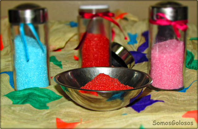 SomosGolosos: Azúcar de colores casero