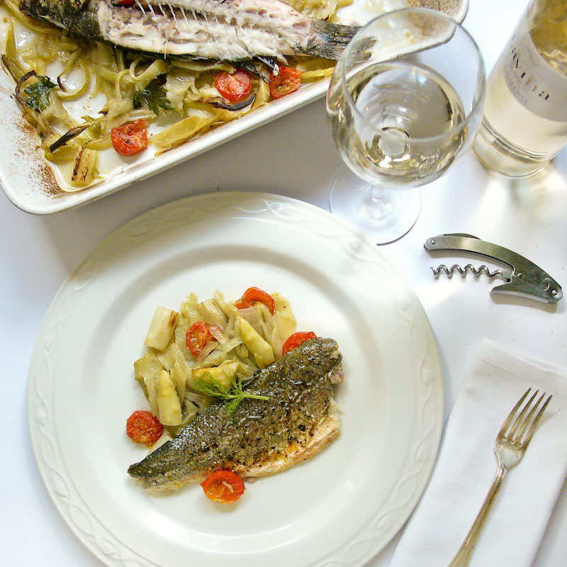 pookcook: Labraks pieczony