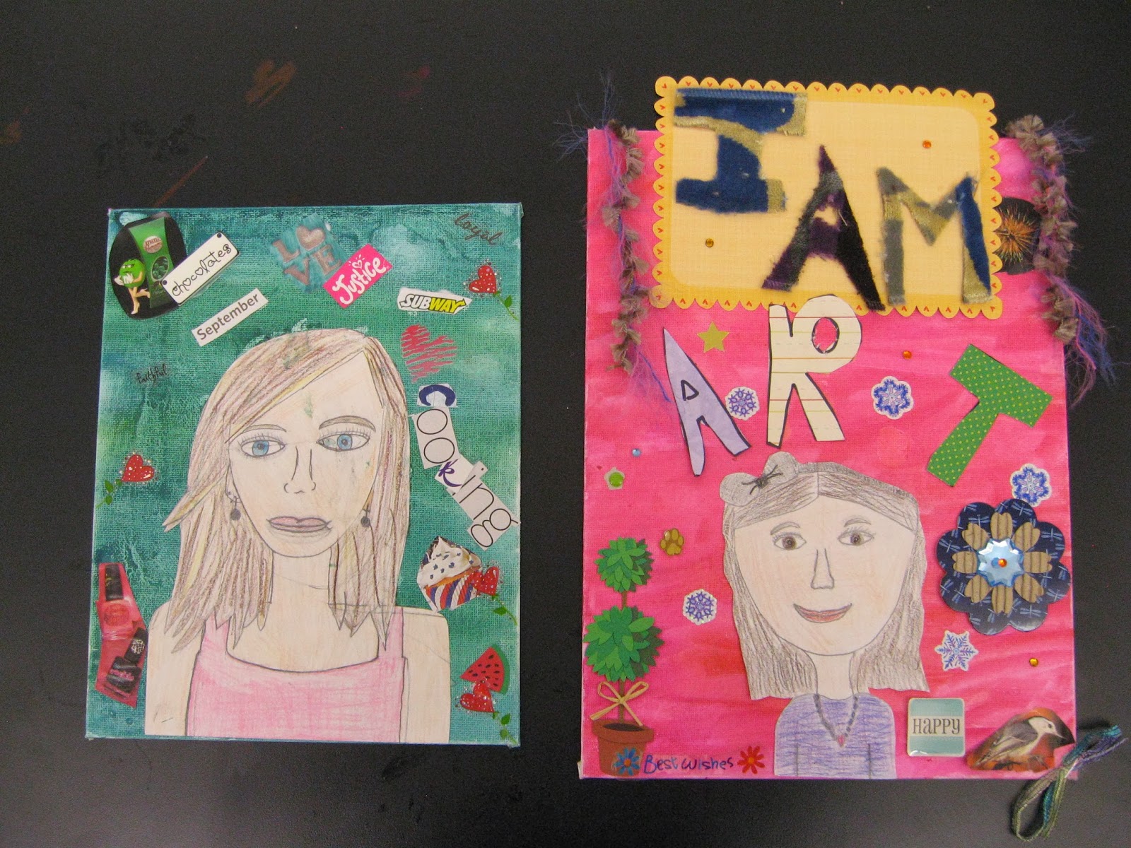 Jamestown Elementary Art Blog: 5th Grade Self Portrait Collage