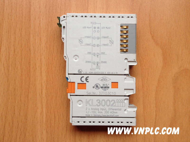 Beckhoff - I/O Bus Terminal KL3002 - VNPLC.COM - Mua bán PLC, HMI, Biến tần, Thiết bị điều khiển