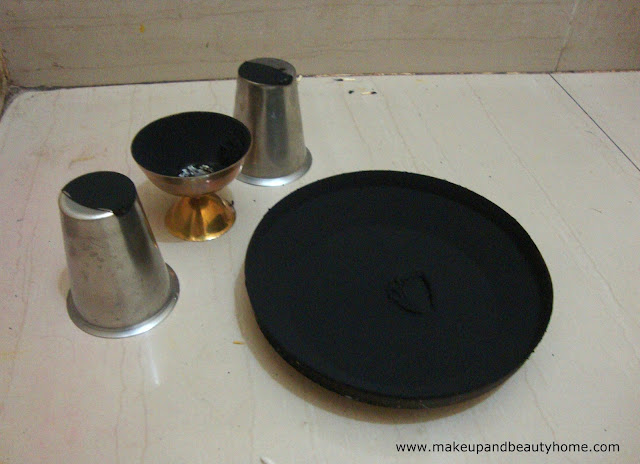 My Homemade Black Kajal - Preparation Steps and Photos