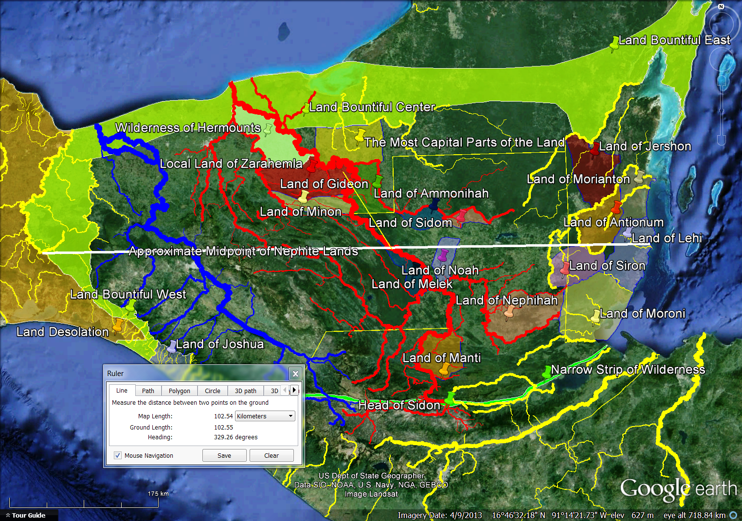 BOOK of MORMON RESOURCES: Test #5 North South East and West
