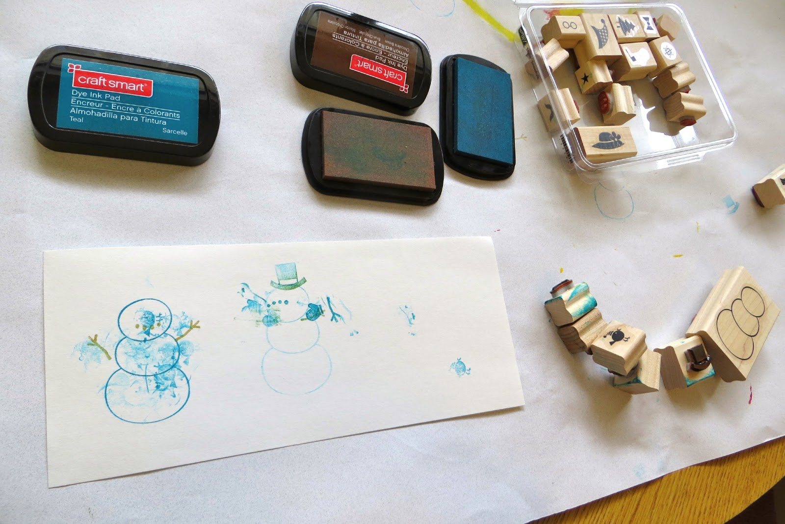 Ms. Sara's Preschool Blog: Snowman Stamping