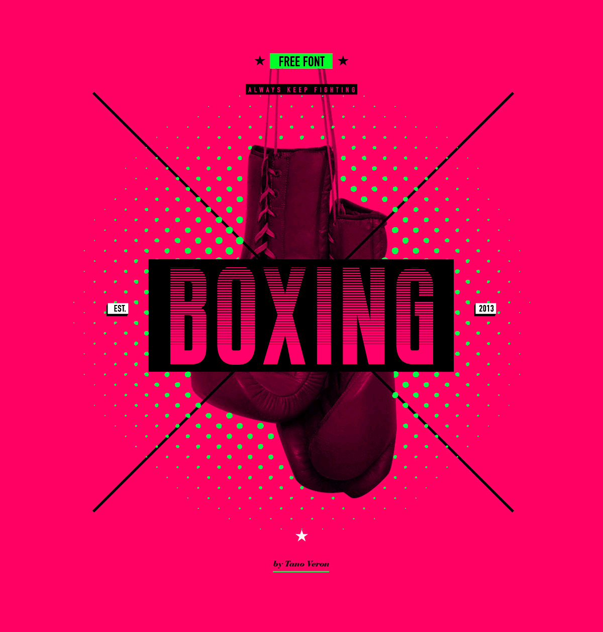 خط لاتيني مجاني للتحميل | BOXING Free Font - مبدعي الفوتوشوب