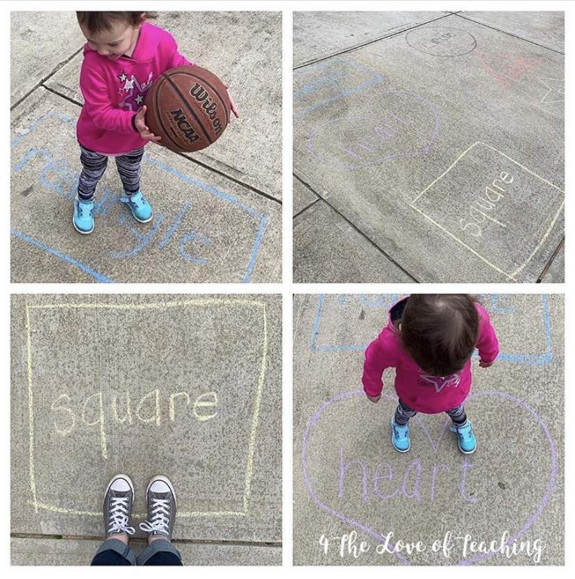 Shape Fun Outside - For the Love of Teaching