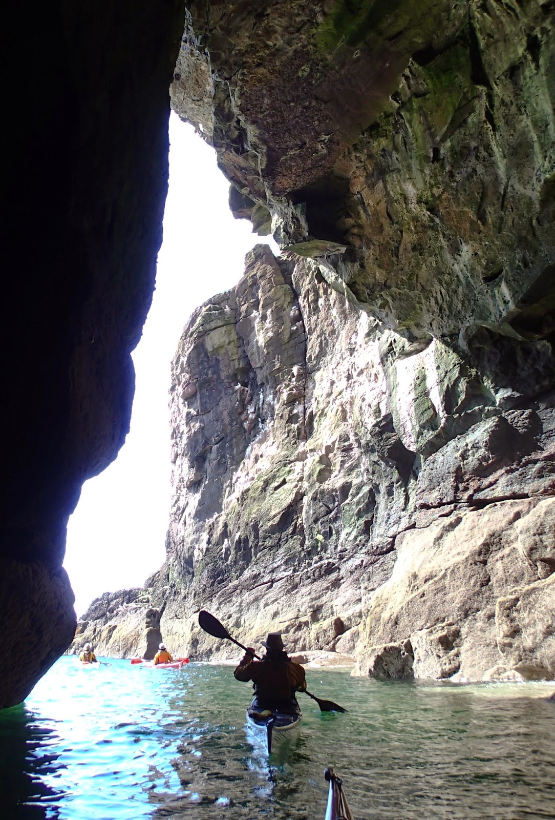 Mountain and Sea Scotland: Sea kayaking under the farmland of Angus
