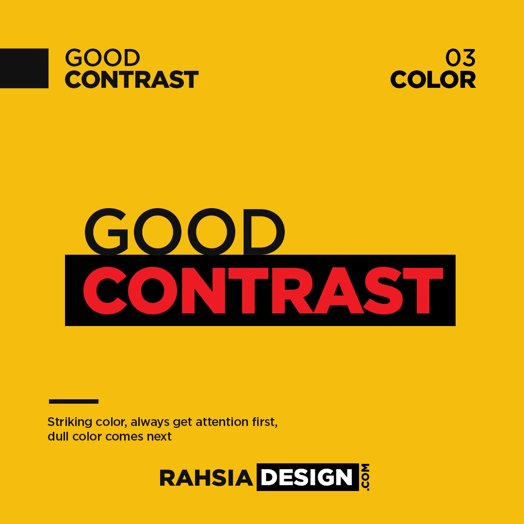 Rahsia Design: 4 Tips For Good Contrast in Design