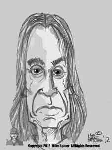 Mike Spicer Cartoonist / Caricaturist.: Iggy Pop