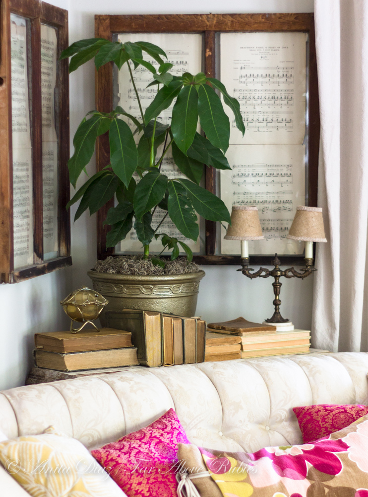 "Vintage" houseplants and a planter makeover - Whispering Pines Homestead
