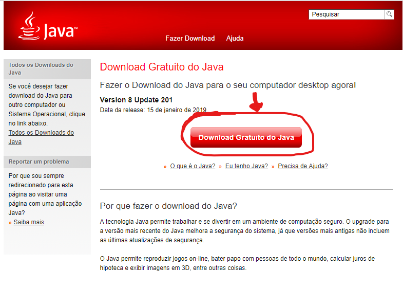 Como instalar Java no seu Computador