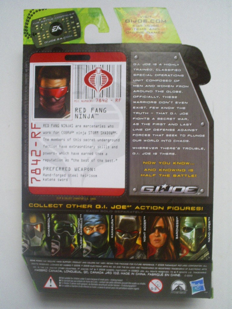 That Figures: REVIEW: GI Joe Rise of Cobra - Red Fang Ninja