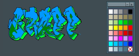 Flava Graffiti Alphabet Letters