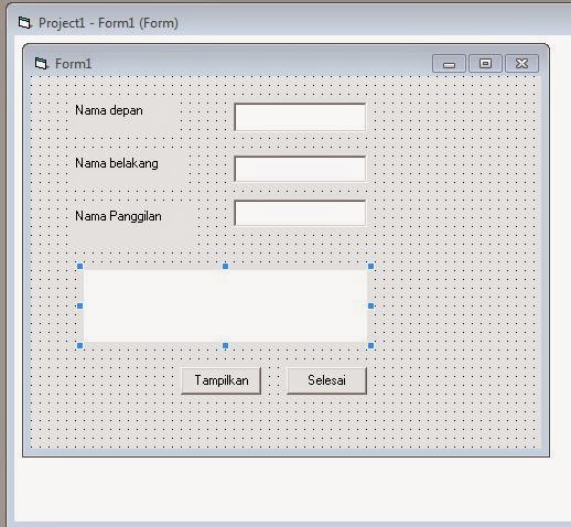 Membuat Program Sederhana Menampilkan Nama Di Visual Basic | Program ...