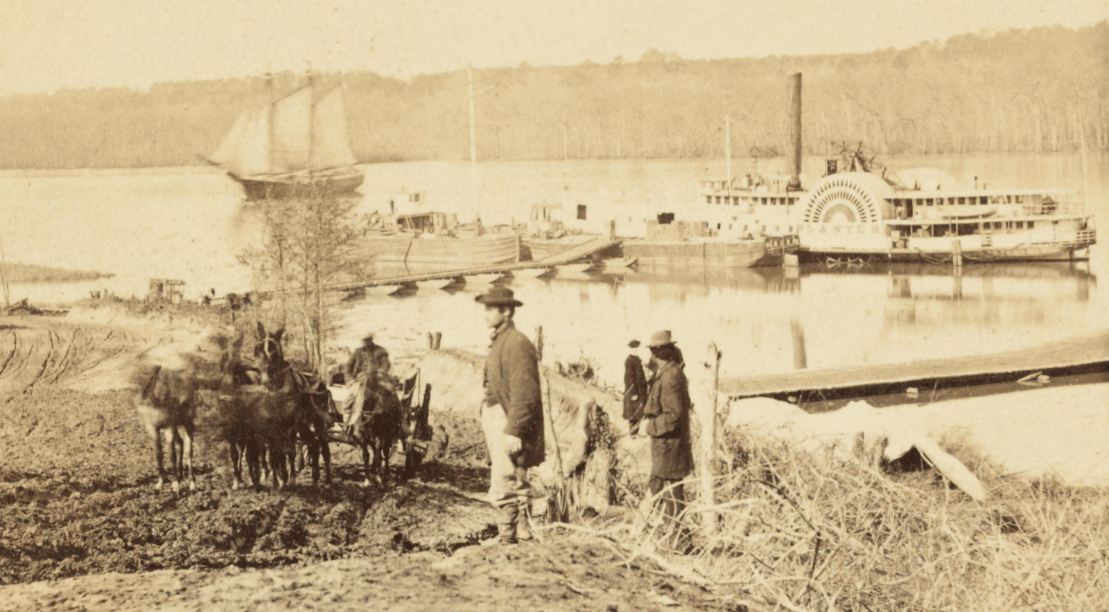 The Chubachus Library of Photographic History: Hospital Wharf of the ...
