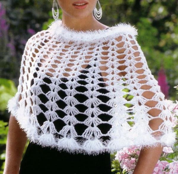 Stylish Easy Crochet Crochet Poncho Gorgeous White Ponchos