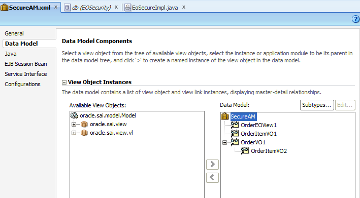 ADF Explorer: ADF Row Level Security
