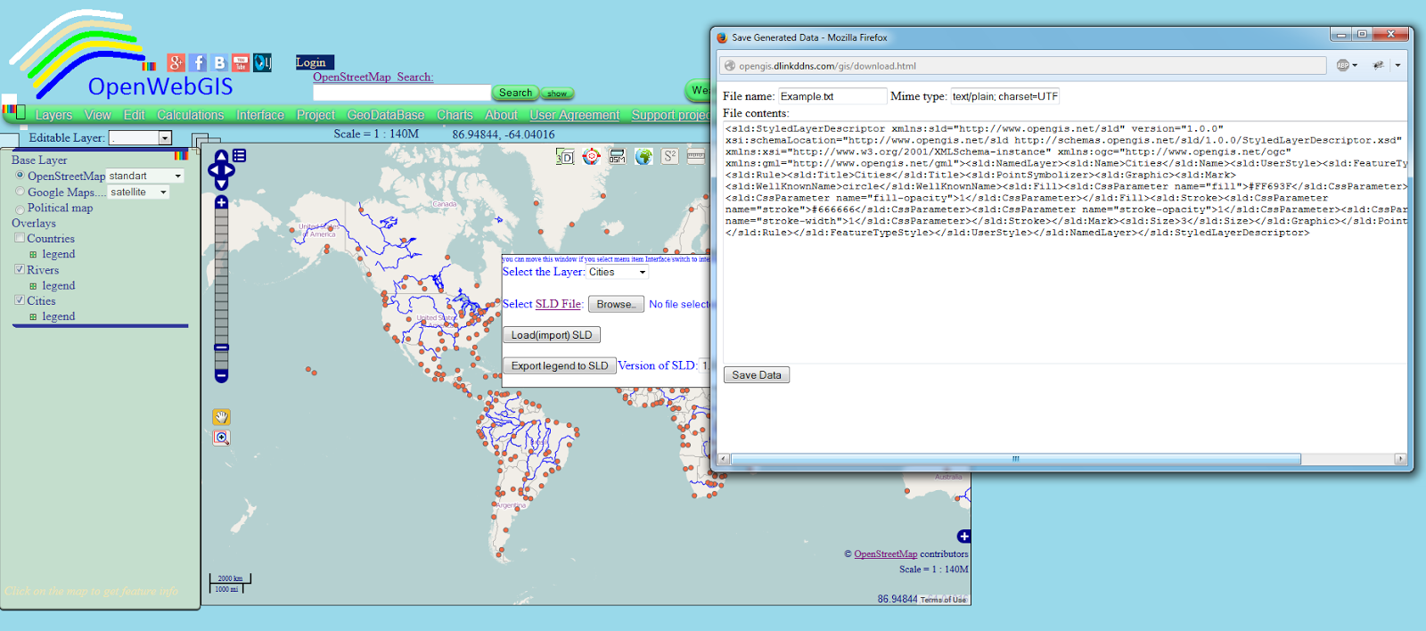 Openwebgis Is Free Online Gis Layer Styling Sld File Openwebgis And Qgis
