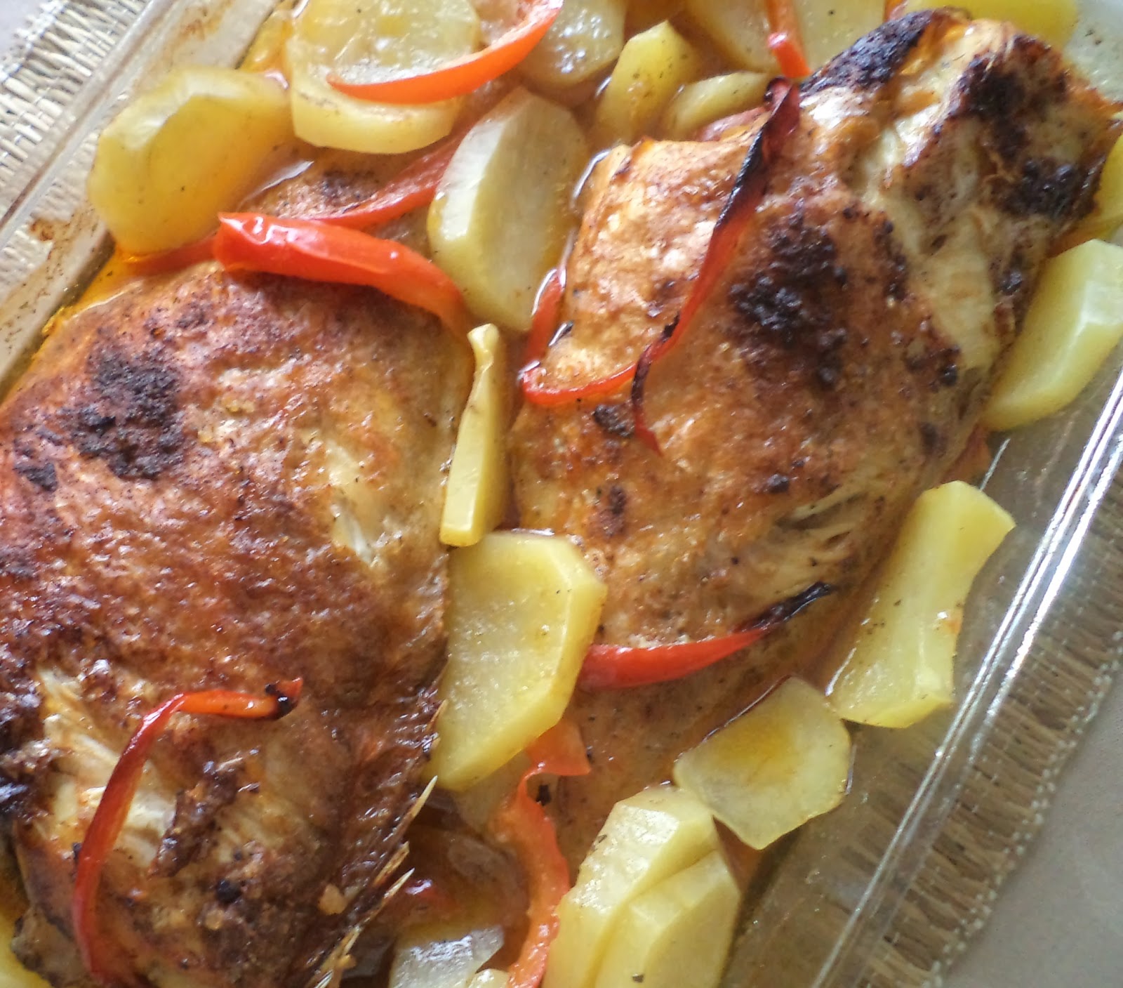 Entre Tachos e Sabores: Redfish no forno