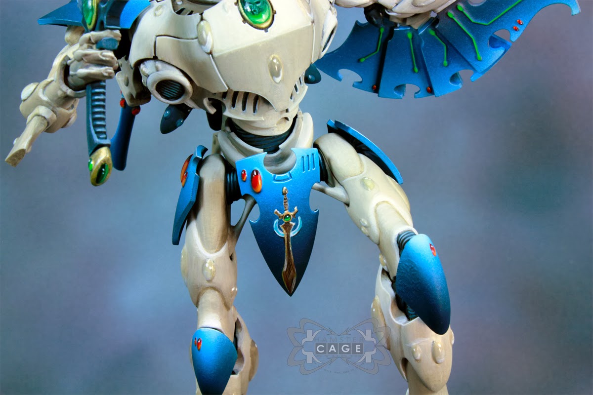 Hamster Cage Studio: Eldar Wraithknight - Alaitoc Scheme