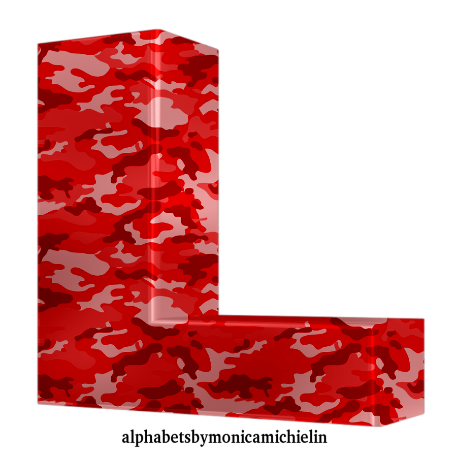 Camouflage Free Png : RED CAMOUFLAGE ALPHABET PNG, ALFABETO CAMUFLADO ...
