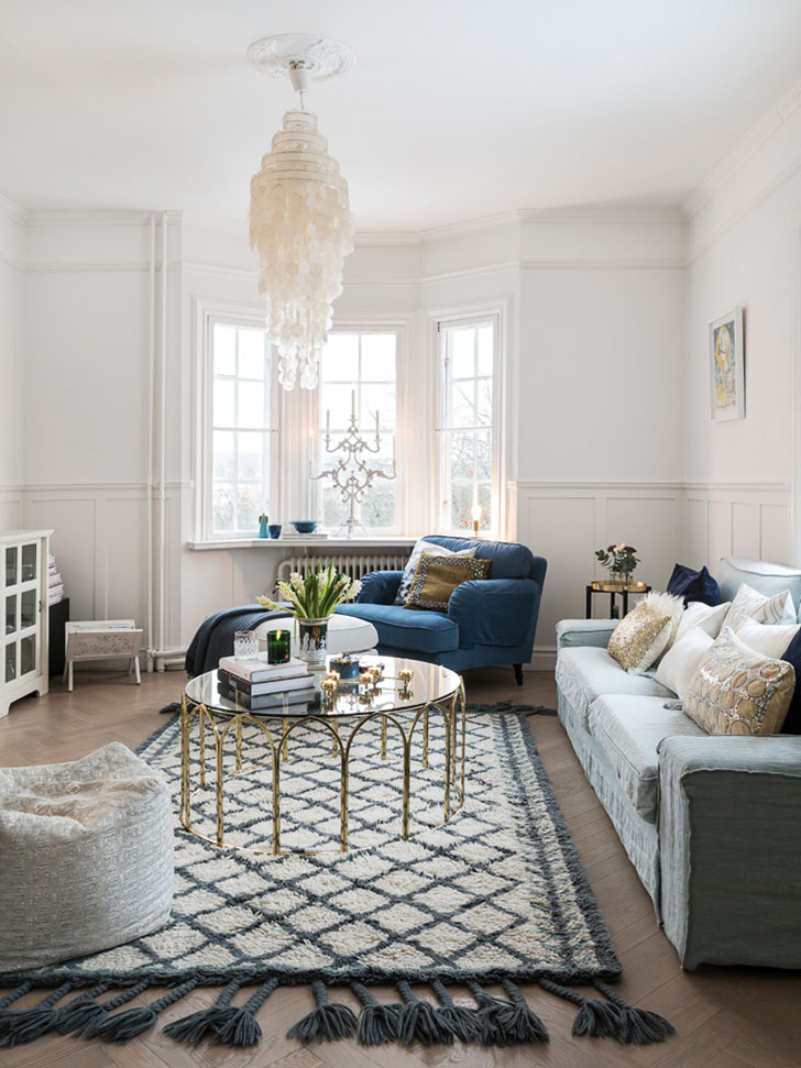 A Swedish home with a charming blend of rustic and elegant style