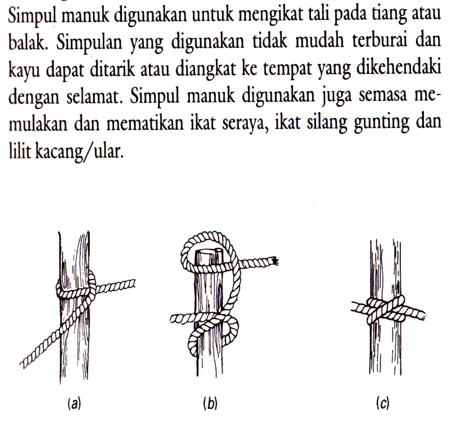 Tunas Kadet Remaja Sekolah Melaka: Ikatan & Simpulan