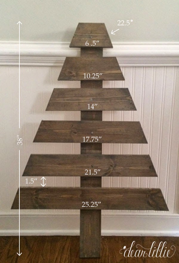 Wooden Tree Advent Calendar Tutorial | Dear Lillie | Bloglovin’