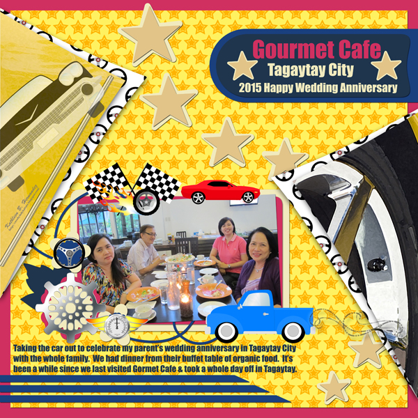 Creo by Lady Katutz: "Gourmet Cafe 1" LO for Scrappy Bee