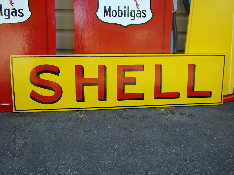 The World of JEK: October Sign of the Month Vintage Shell Gas Station Sign