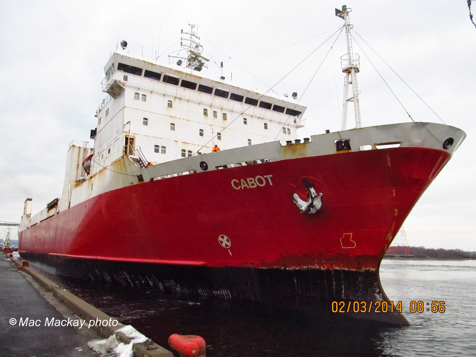 Shipfax: Finished with engines - Cabot on last leg