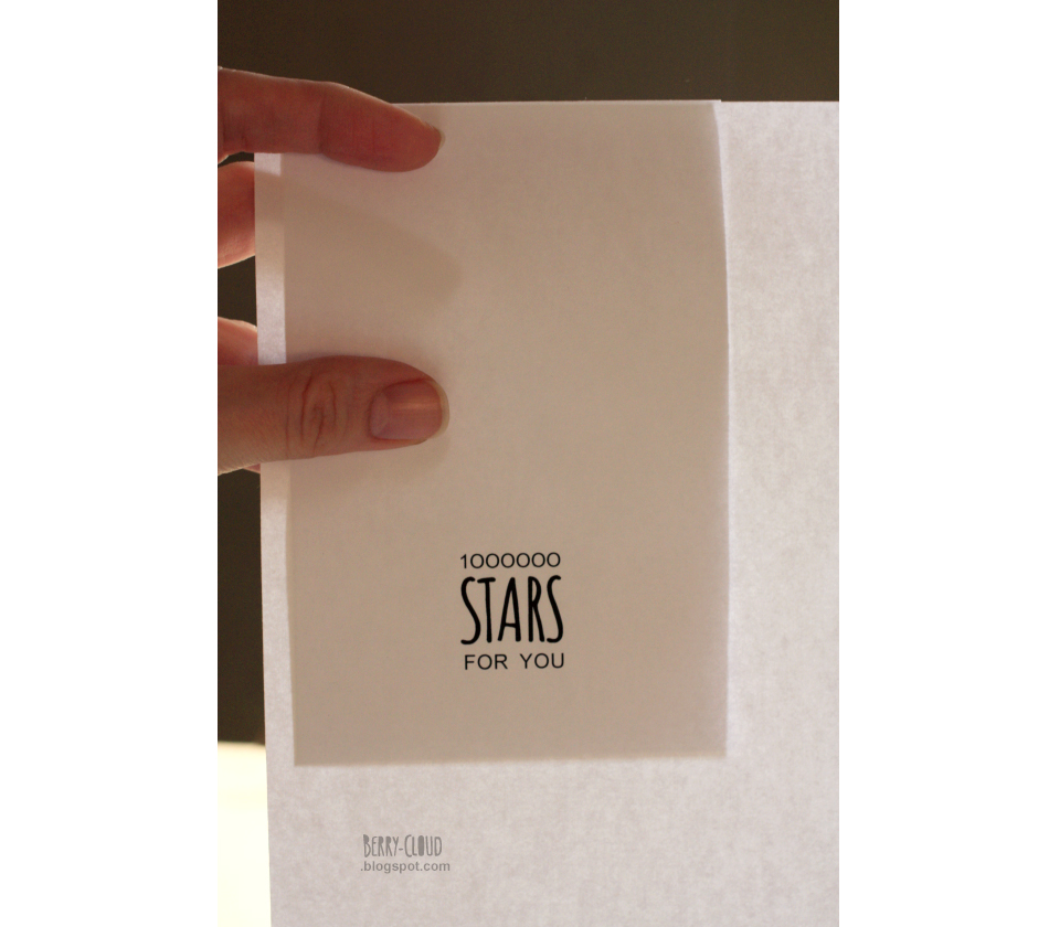 BerryCloud. Creo, ergo sum: 1000000 stars for you / Card + Tutorial