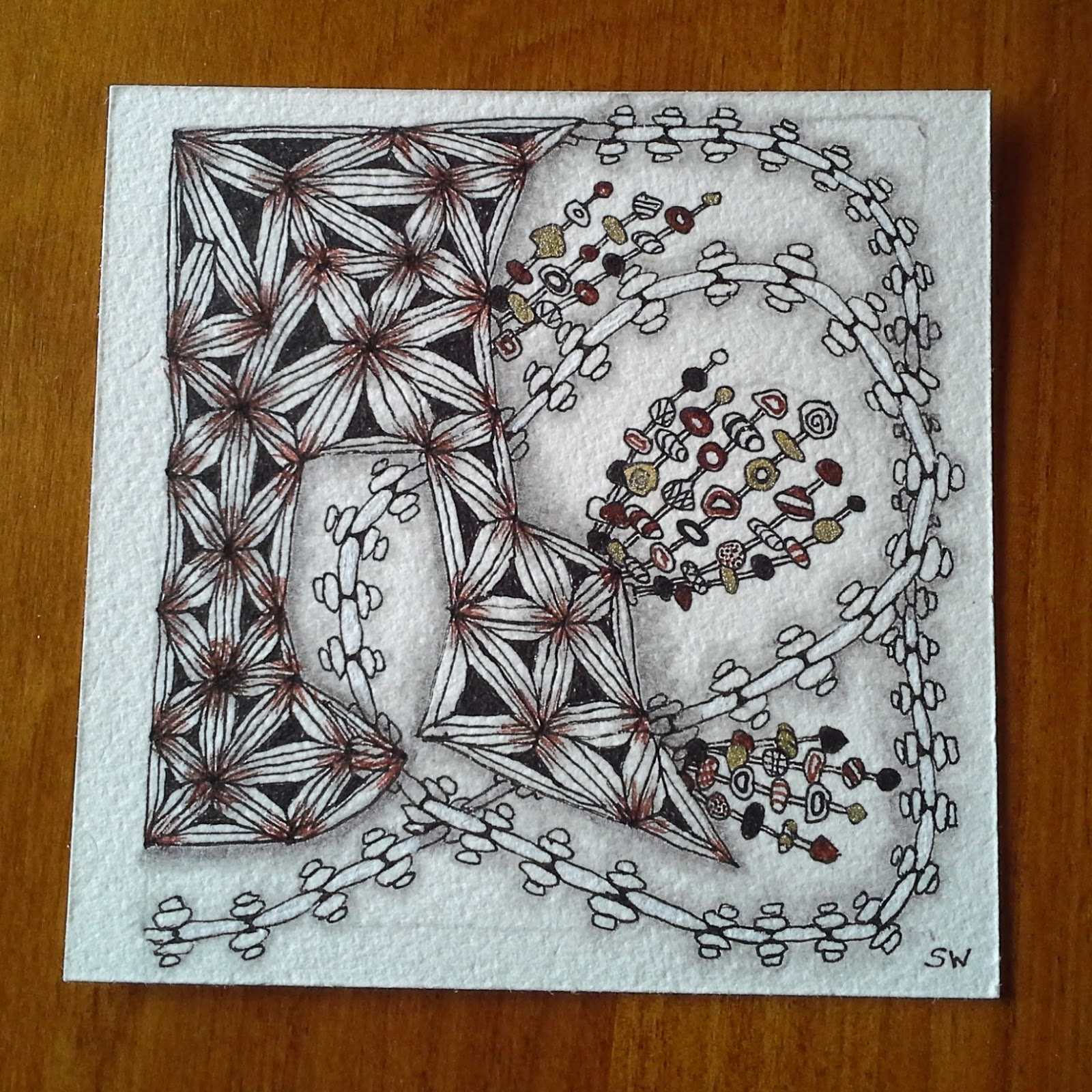 Tickled To Tangle: "It's a String Thing" #239 Tiles