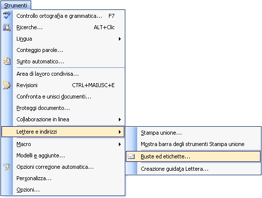 Appunti per il Gruppo Computer: Creazione di Etichette con Word