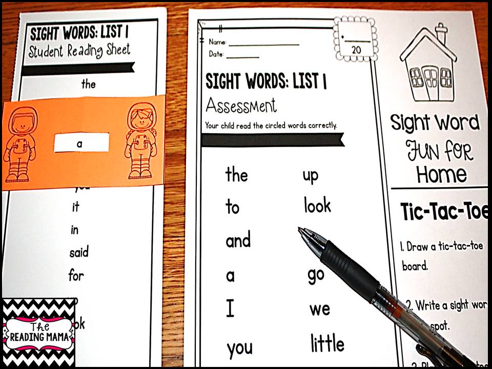 The Reading Mama : Sight Word Pack: Motivating Early Readers to SOAR