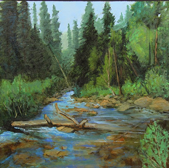 Landscape Artists International: Original Colorado Mountain, Stream ...