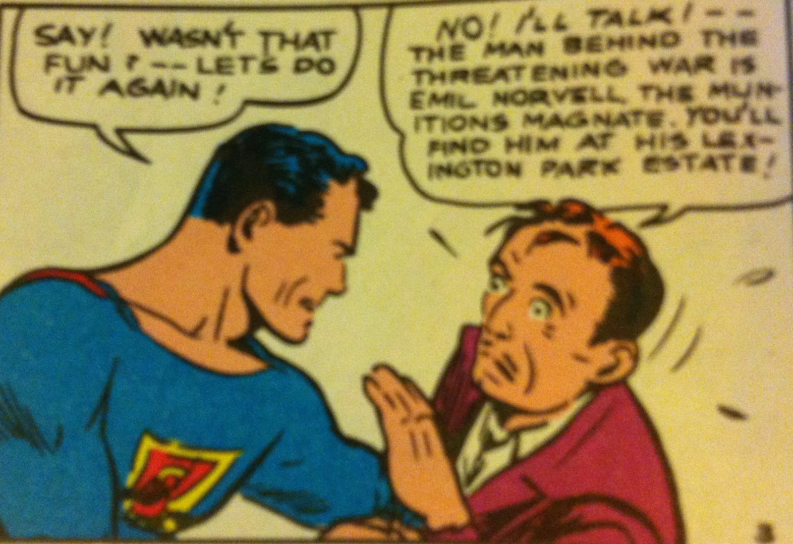 The Comic Book Historian: Action Comics number 1 and a bit more