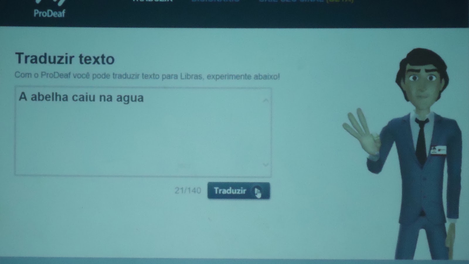 Surdo HK: Palestra ProDeaf, multiplataforma de acessibilidade para surdos.