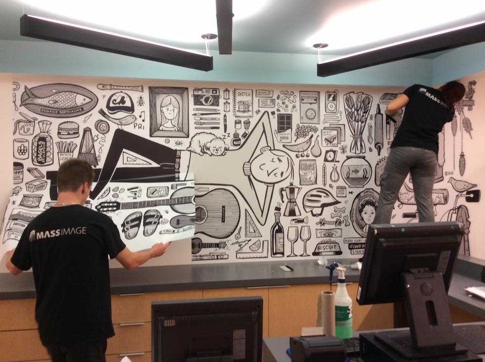 Bado, le blog: Murale «Paul» à la bibliothèque Marie-Uguay