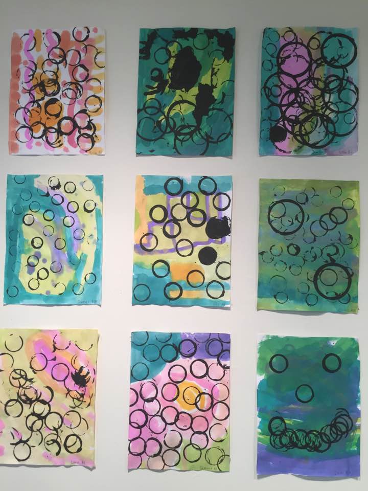 Art With Mrs. Llu: Kindergarten abstract art