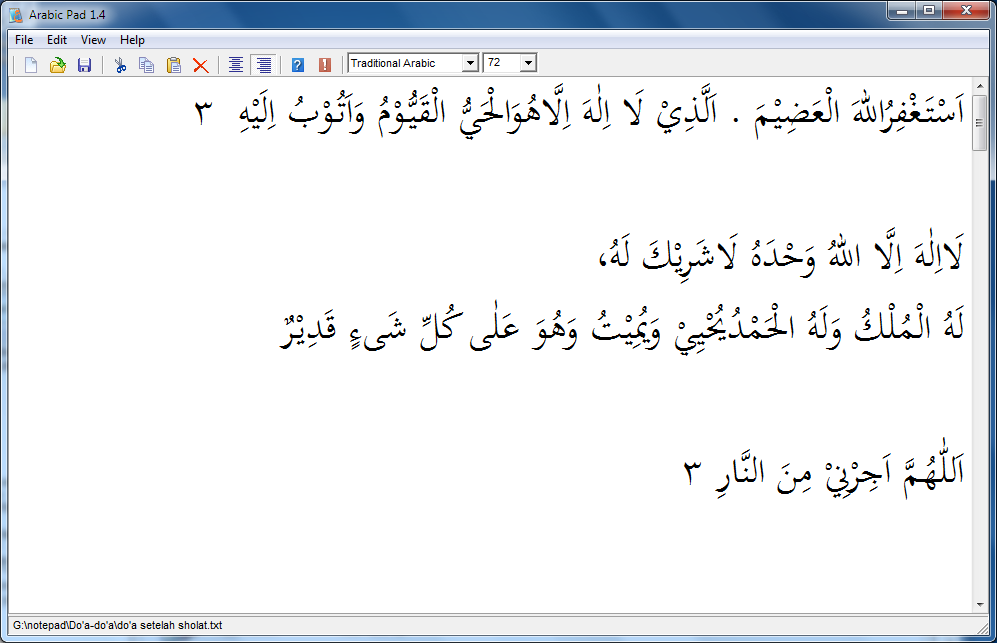 Cara Menulis Huruf Arab Di MS-Word Menggunakan Software Arabic Pad 4.1 ...